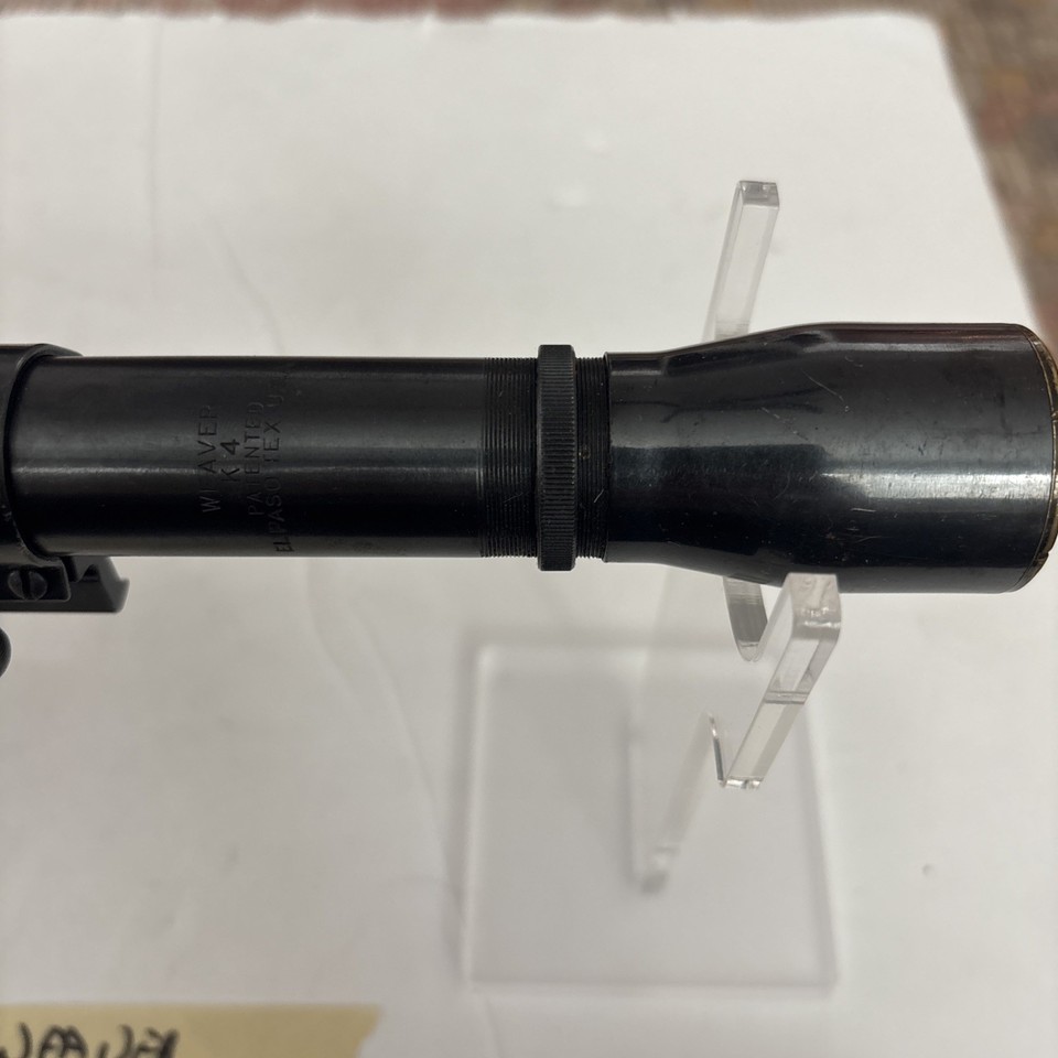 Weaver Model K4 Rifle Scope With Weaver Side Mount Base And Rings | eBay