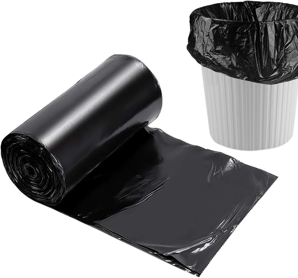 50 Pcs Garbage Bags Trash Bin Bags, Bin Liner Plastic Rubbish Bags ...