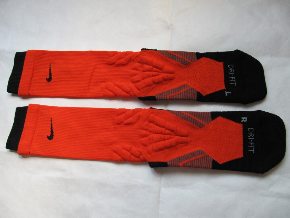 NIKE OSU Beavers Elite Vapor Crew Football Socks L XL DRI-FIT Oregon ...