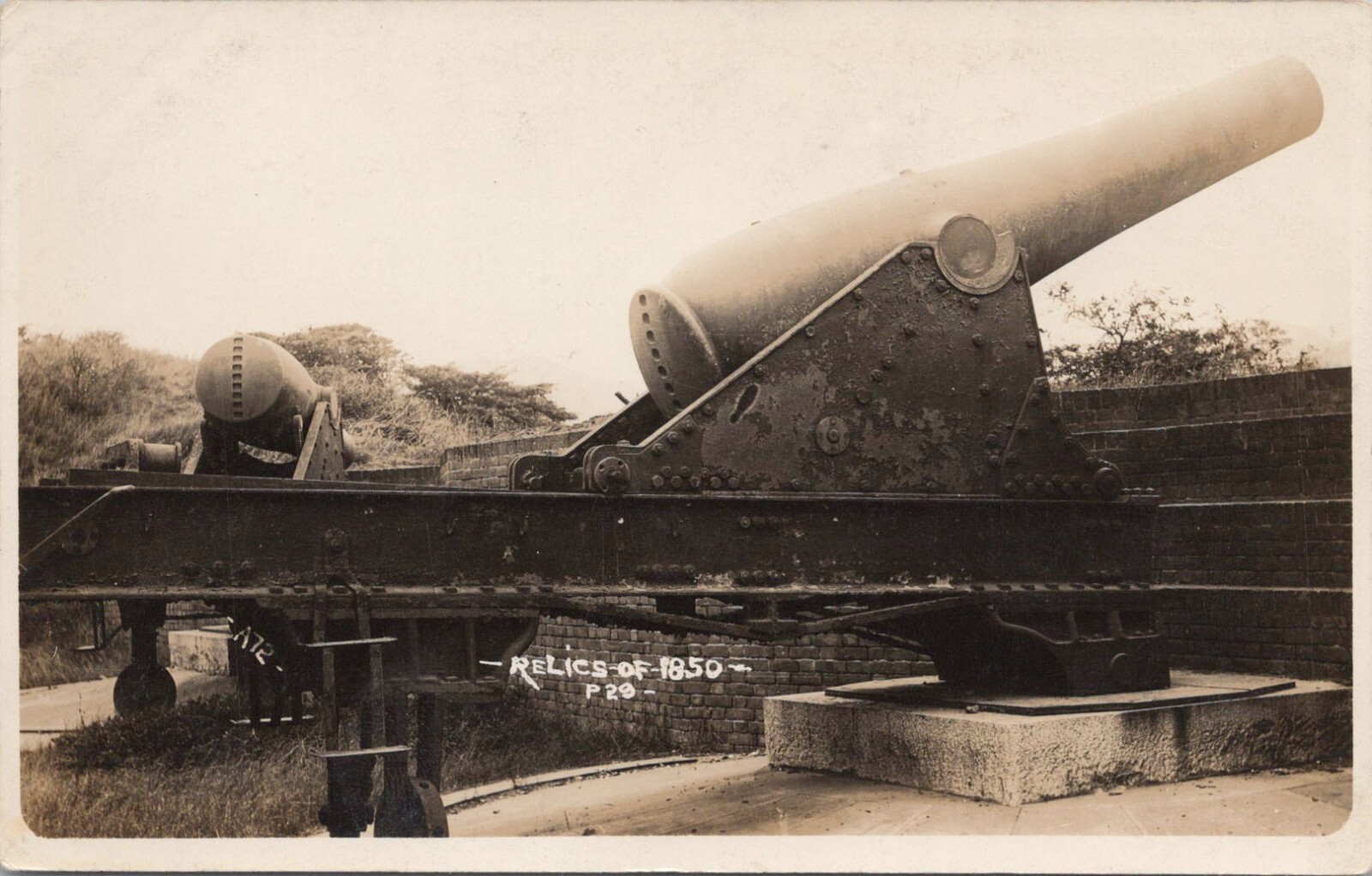 RPPC Coastal Artillery Cannons "Relics of 1850" California? Florida ...