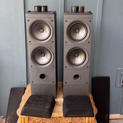 Optimus PRO LX-10 Linaeum Tweeters Floor Standing Speakers Pair Dirty ...