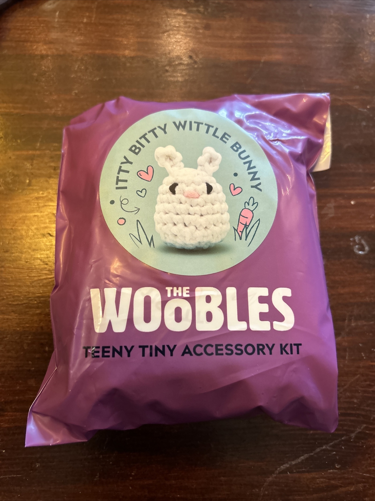 ITTY BITTY WITTLE BUNNY The Woobles Teeny Tiny Accessory Crochet Kit ...