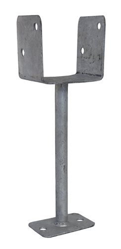 Galvanised Timber Post Support Saddle Plate 135mm x 300mm | eBay Australia