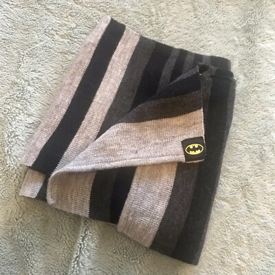 Batman Scarf - Striped With Logo | eBay