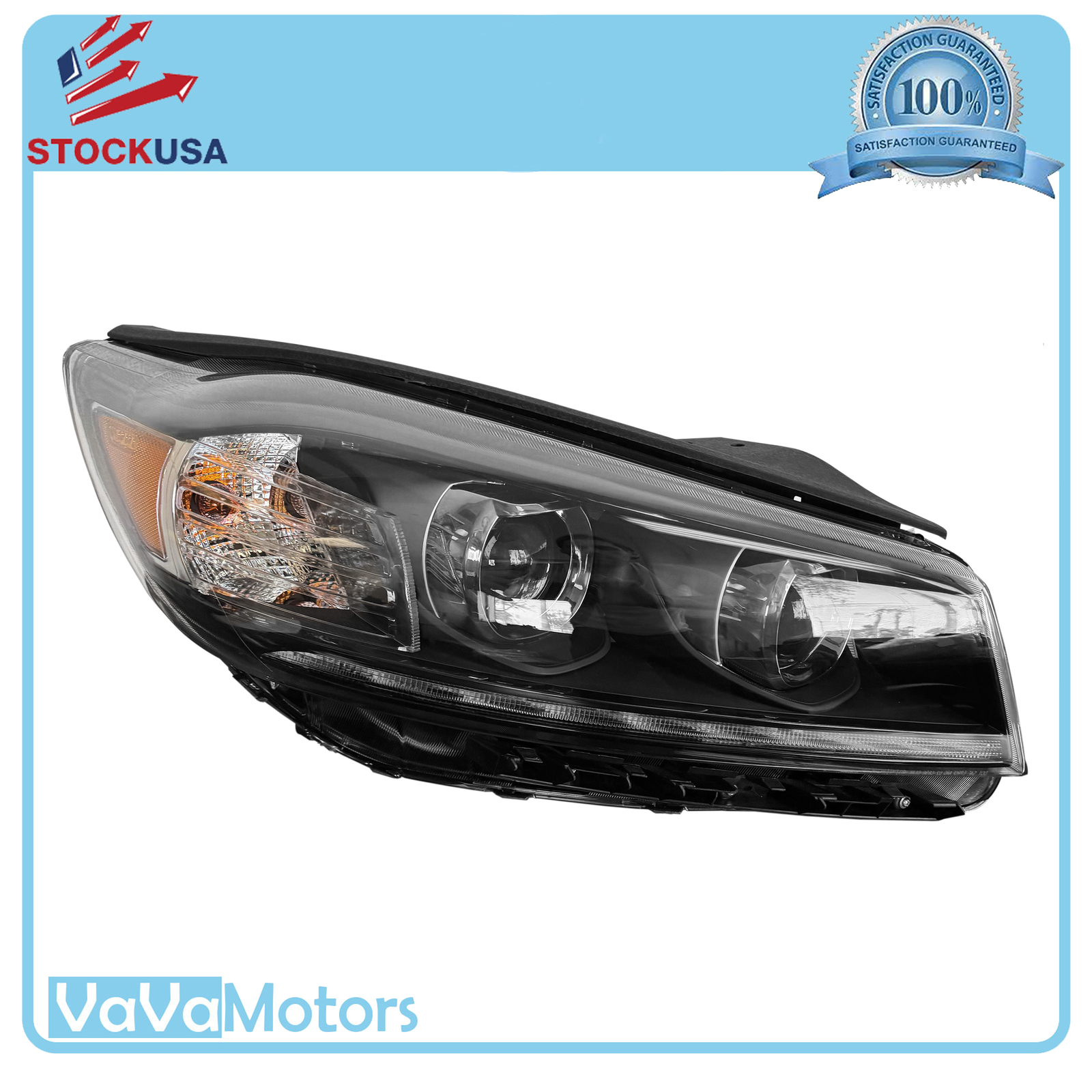 Fits 2019 2020 Kia Sorento Halogen w/LED Headlight Right Passenger ...