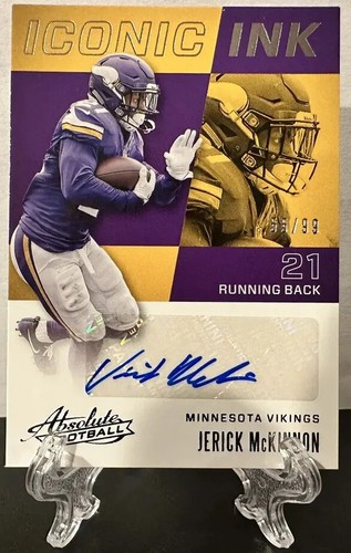 2017 Absolute JERICK MCKINNON Auto #/99 Iconic Ink Autograph🔥Kansas ...