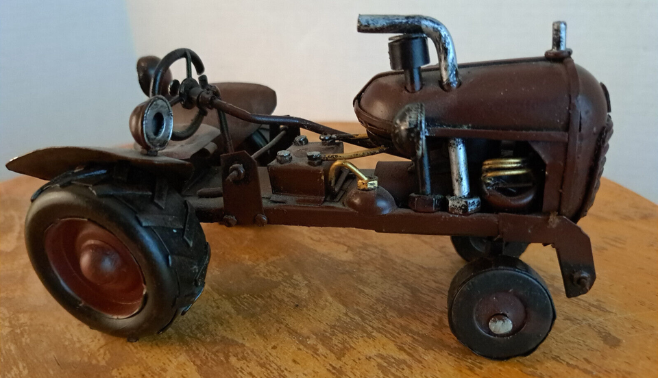 Vintage Handmade American Farmer Die Cast Metal Tractor | eBay