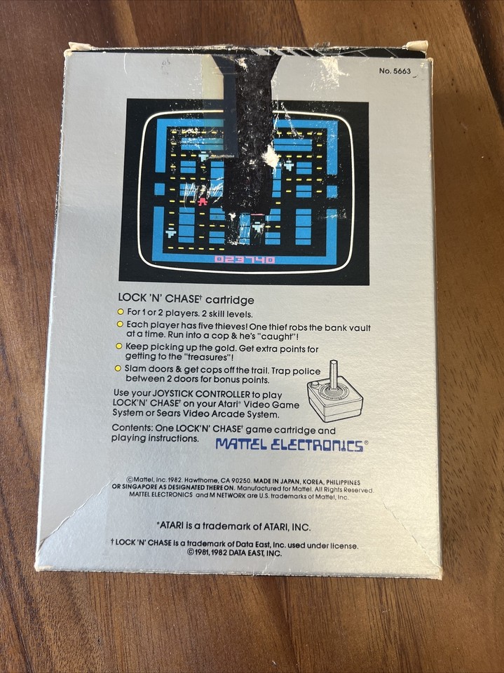 Lock 'N' Chase Telegames (Atari 2600, 1982) In Original Box With ...