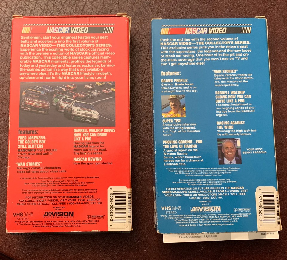 NASCAR VHS 1991 Lot - Who Are The Top 10 Drivers + The Daytona ...