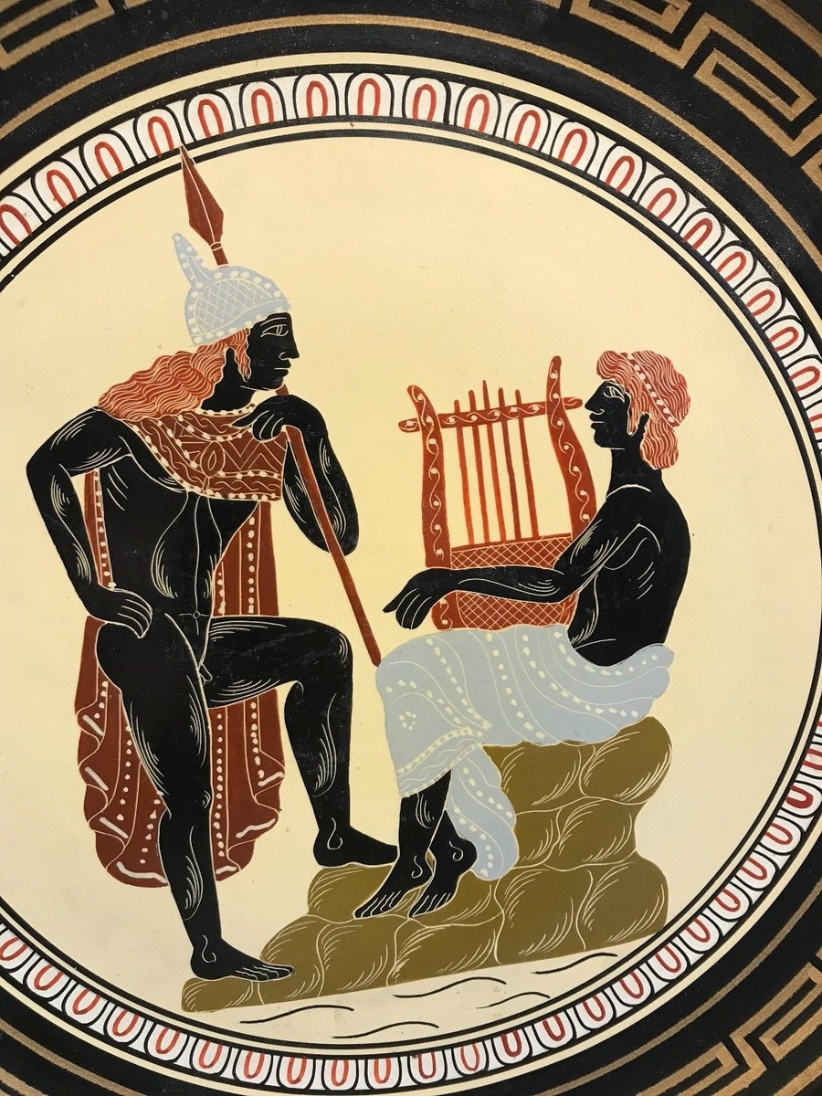 Orpheus Painting Lyre