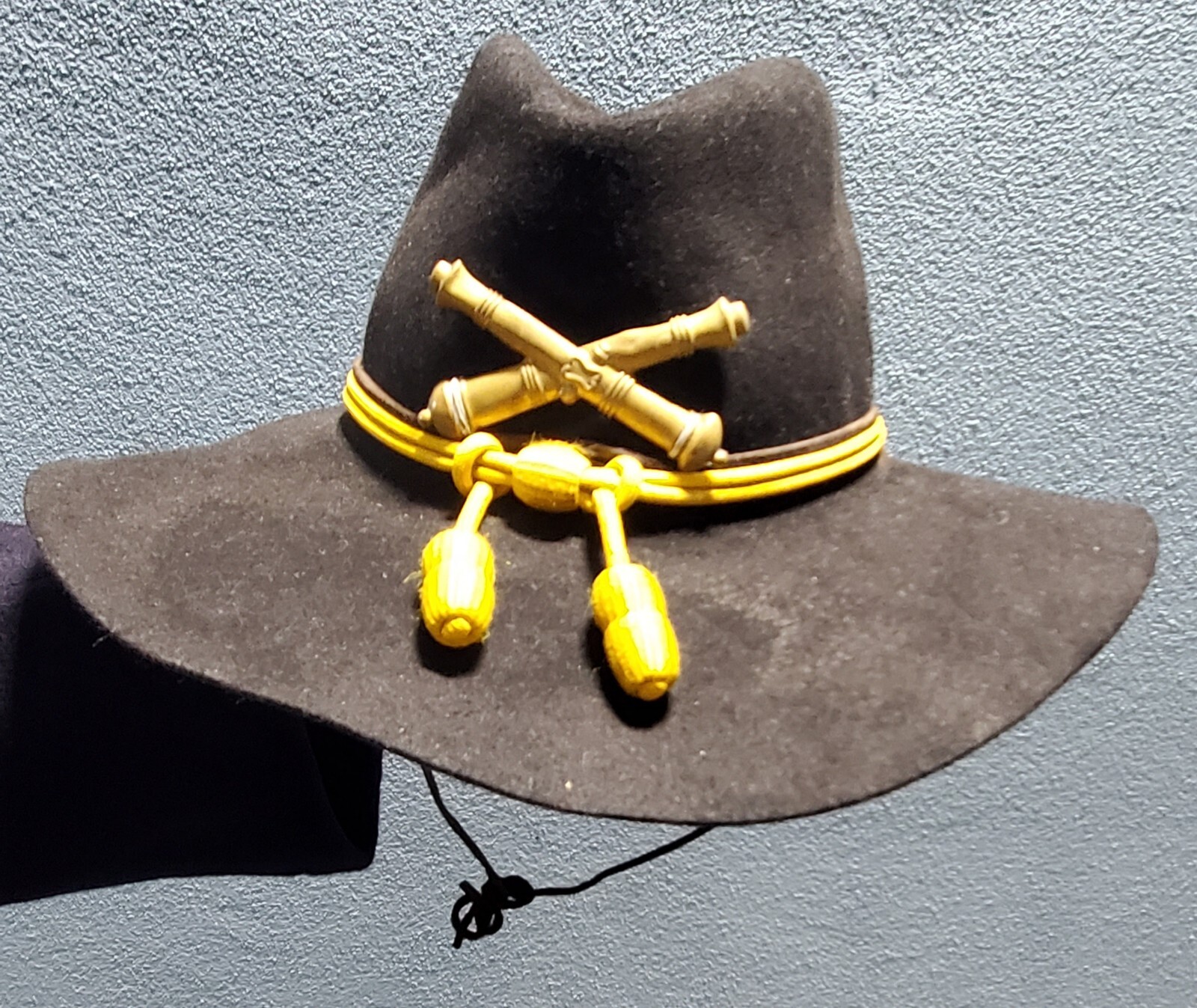 Civil War Reenactor felt Slouch hat Cross-cannon insignia Free Shipping ...