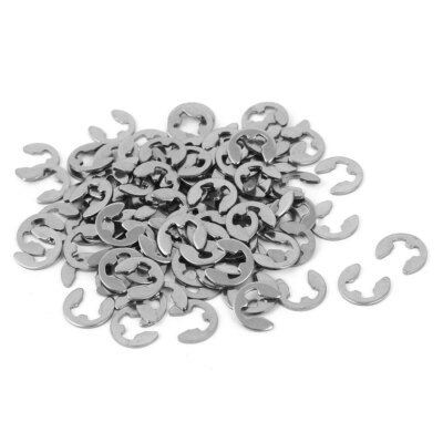 4mm Inner Dia 304 Stainless Steel E Clip Retaining Rings Circlips 100 ...