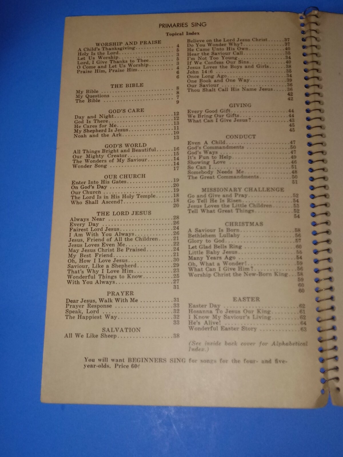 Primaries Sing In Church And Home Songs For 6 8 Year Olds 1953 