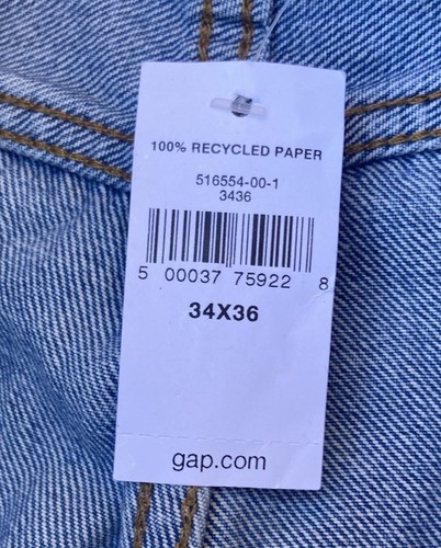 GAP for good Men’s Jean Size 34x36 | eBay