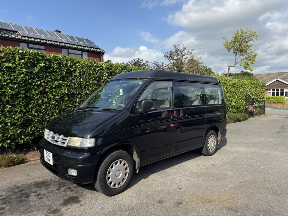 Ford Freda Mazda Bongo Black Camper + TRAILER– 8 Seat–Pop-top – LPG ...