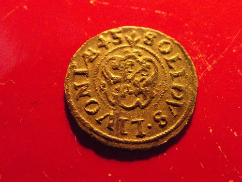 RARE Sweden 1645 Riga LIVONIA Queen Christina Shilling LEO solidus ...