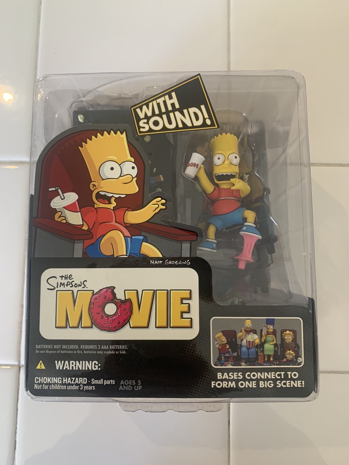 McFarlane Toys The Simpsons Movie Mayhem: Bart With Sound Action Figure ...
