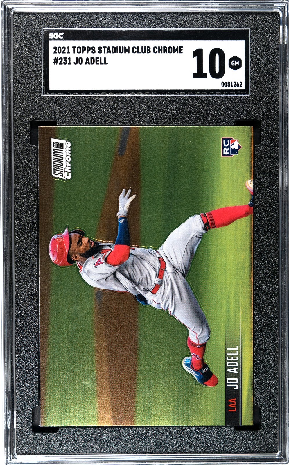 2021 Topps Stadium Club Chrome #231 Jo Adell Rookie SGC 10 GEM MINT RC ...