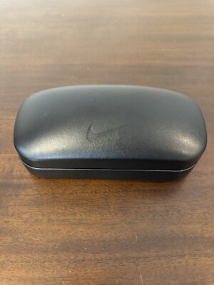 Nike Sunglasses Large Black Faux Leather Hard Clam Shell CASE ONLY | eBay