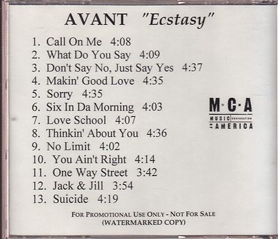 avant ecstasy cd limited edition | eBay