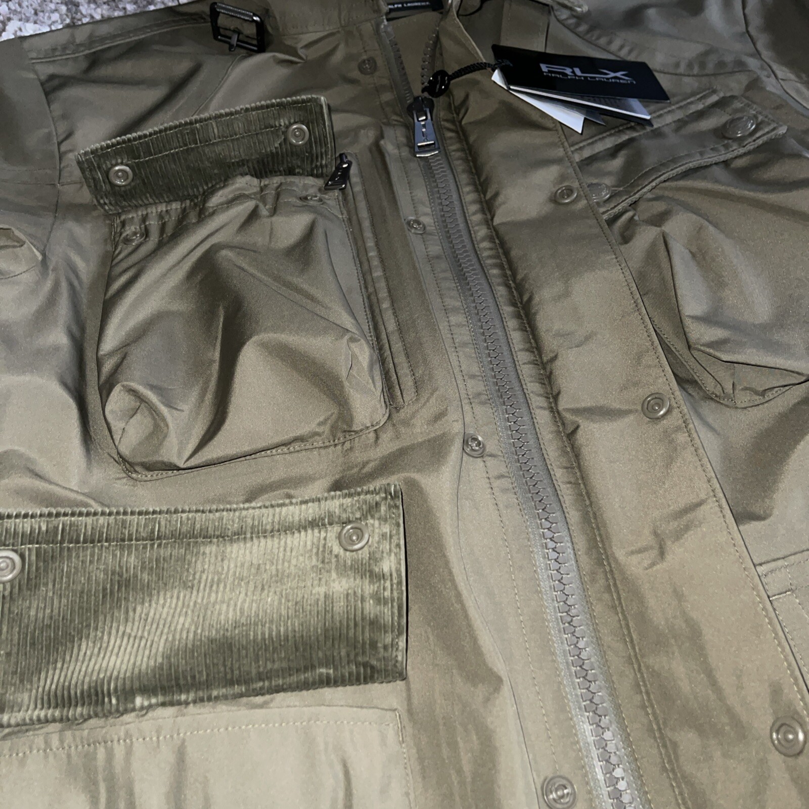 RLX Polo Ralph Lauren Military Jacket Men Green S Barn Waterproof Chore ...