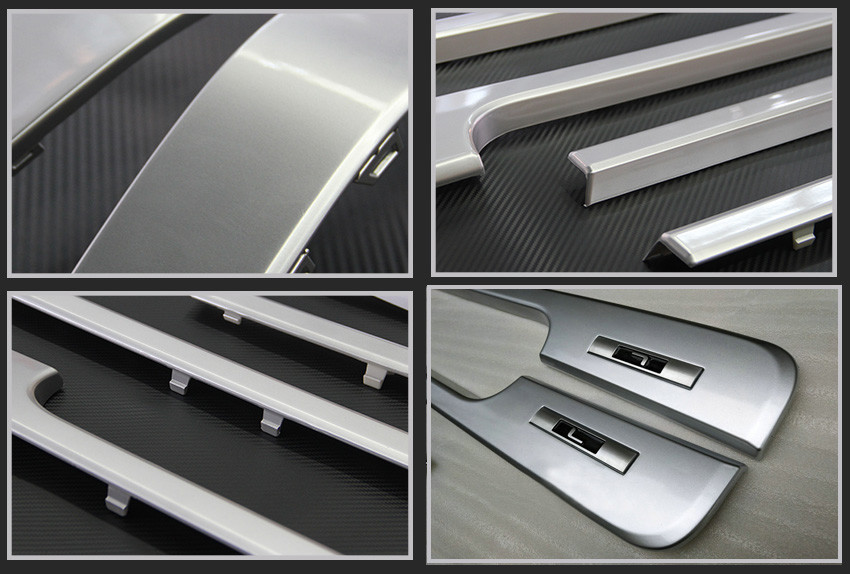 6pcs Silver Door Side Body Molding Trim Strip Cover For Range Rover LWB ...