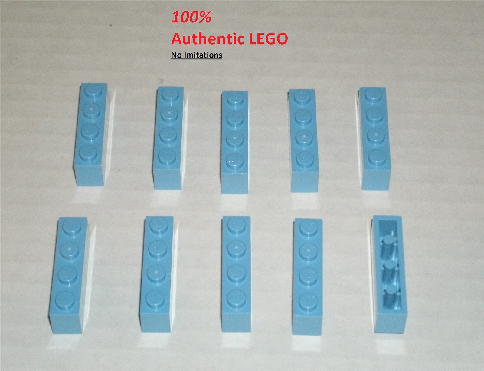 LEGO NEW 1x4 Medium Blue Brick (10x) 4163696 Brick 3010 | eBay