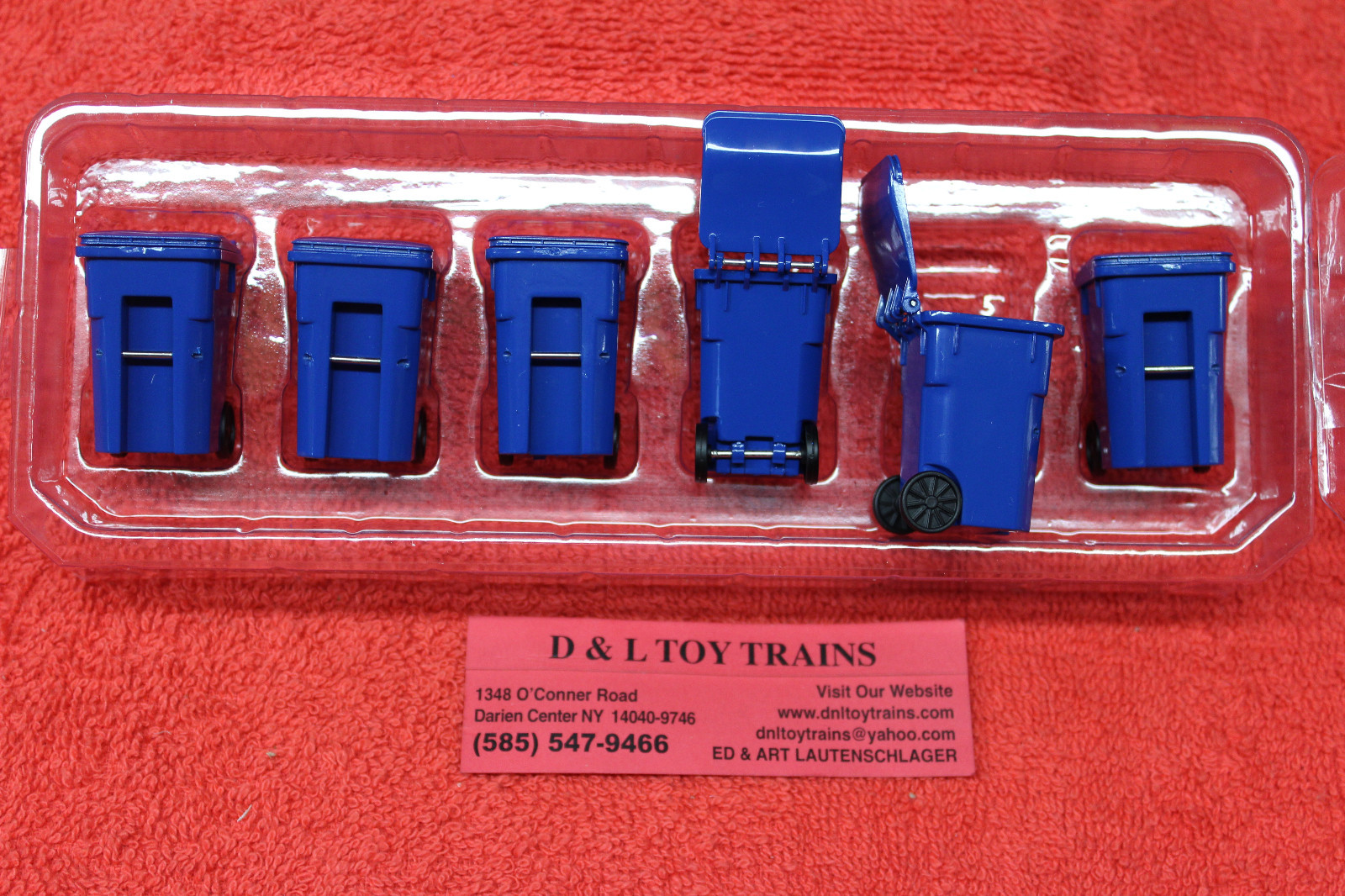 90-0518 Blue Trash Carts NEW IN BOX | eBay