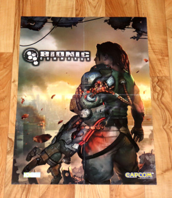 Bionic Commando / Street Fighter IV 4 Very Rare Poster Xbox 360, PS3, Capcom | eBay