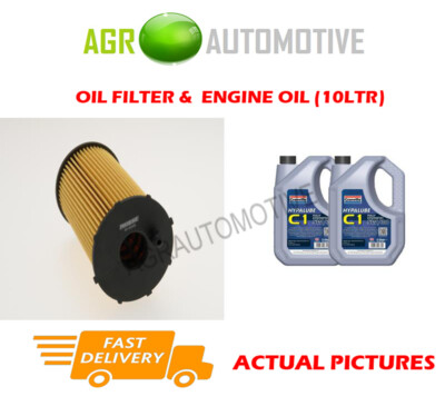 DIESEL OIL FILTER + C1 5W30 OIL FOR LAND ROVER DISCOVERY 2.7 190 BHP ...