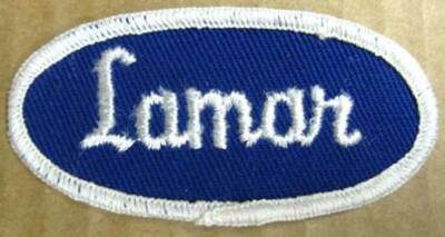LAMAR, Blue and White Name PATCH for Shirt, Jacket, cloth tag, Uniform ...
