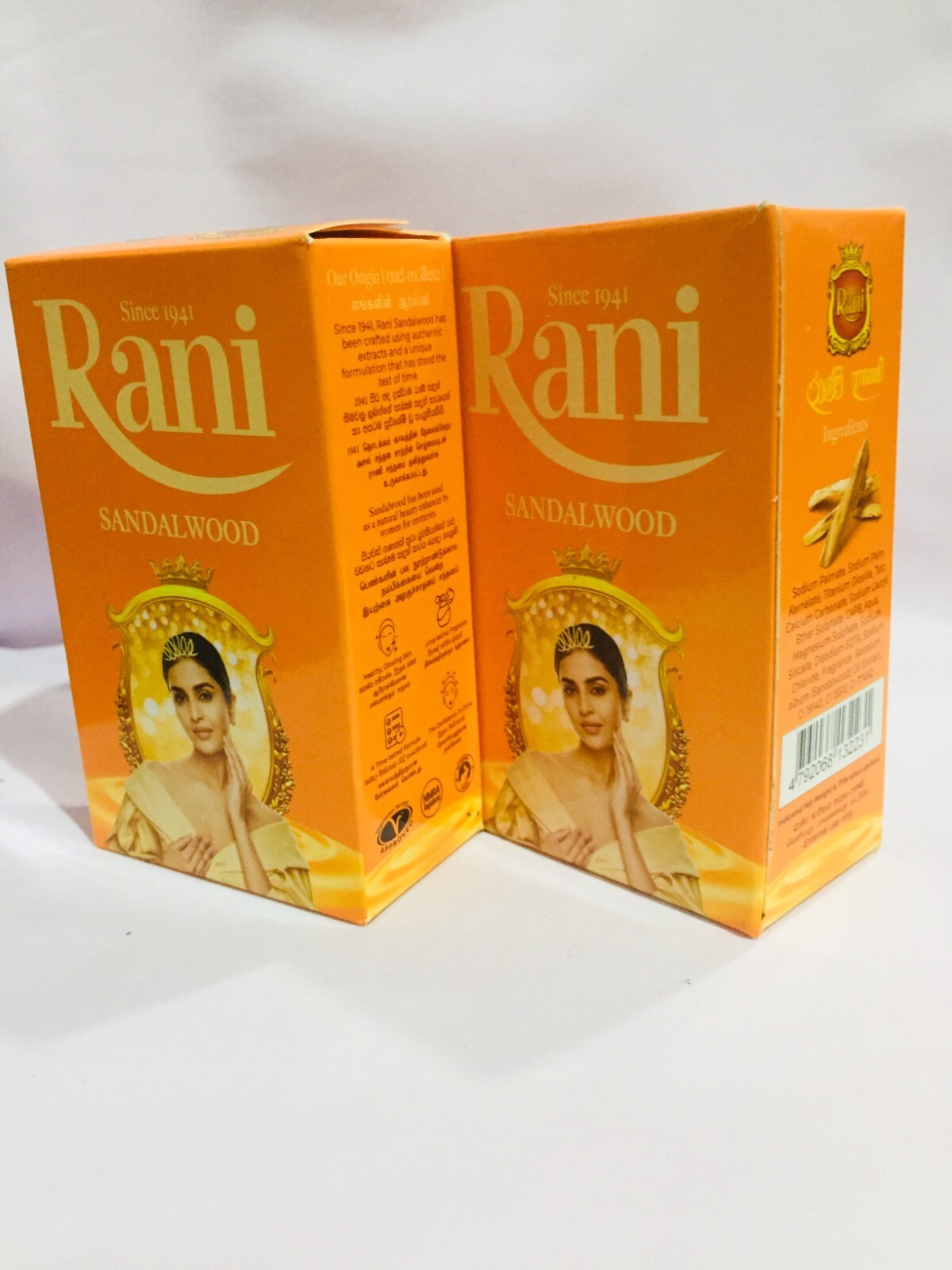 Original Rani Ayurveda Red Sandalwood Soap set Pure Natural From Sri ...