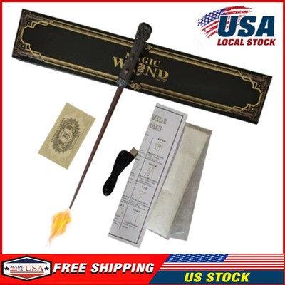 US Harry Potter Magic Fire Wand Shooter Fireball Firing Wand Dumbledore ...