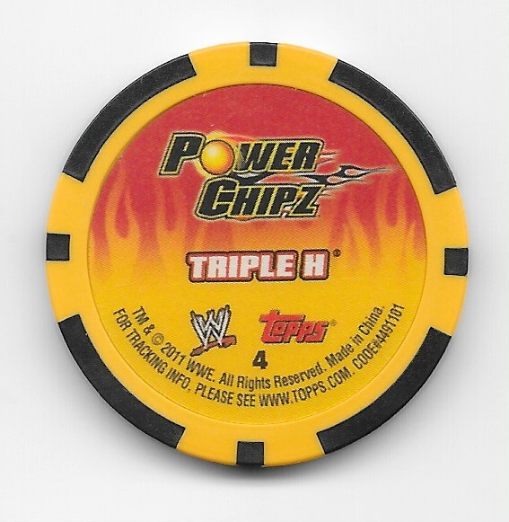 TRIPLE H 2011 WWE Topps Power CHIPZ #4 Wrestling POKER Hunter Hearst ...