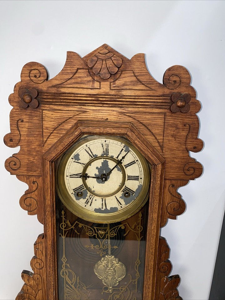 Antique Parlor Clock Time Only | eBay