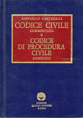 CODICE CIVILE E CODICE DI PROCEDURA CIVILE CANTAGALLI 1987 LAURUS ...