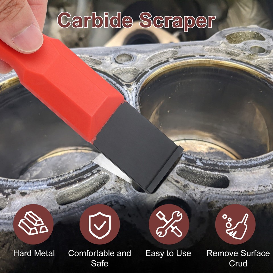 2PCS 1.26" & 5/8" Carbide Scraper Blade Tool w/ Tungsten Tip Set for ...