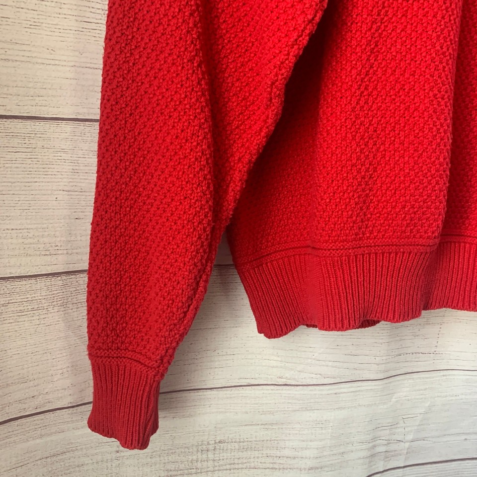 Vintage NEFF Red Chants Men's Knit Sweater Y2K Crew Neck Cotton | eBay