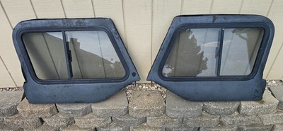 87-95 YJ Jeep Wrangler Upper Half Door Fiberglass Window Sliders for ...