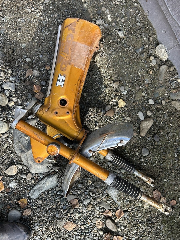 Honda Z50 CT70 Front End Fork Assembly w/ Fender, Brackets, Speedo Gear ...