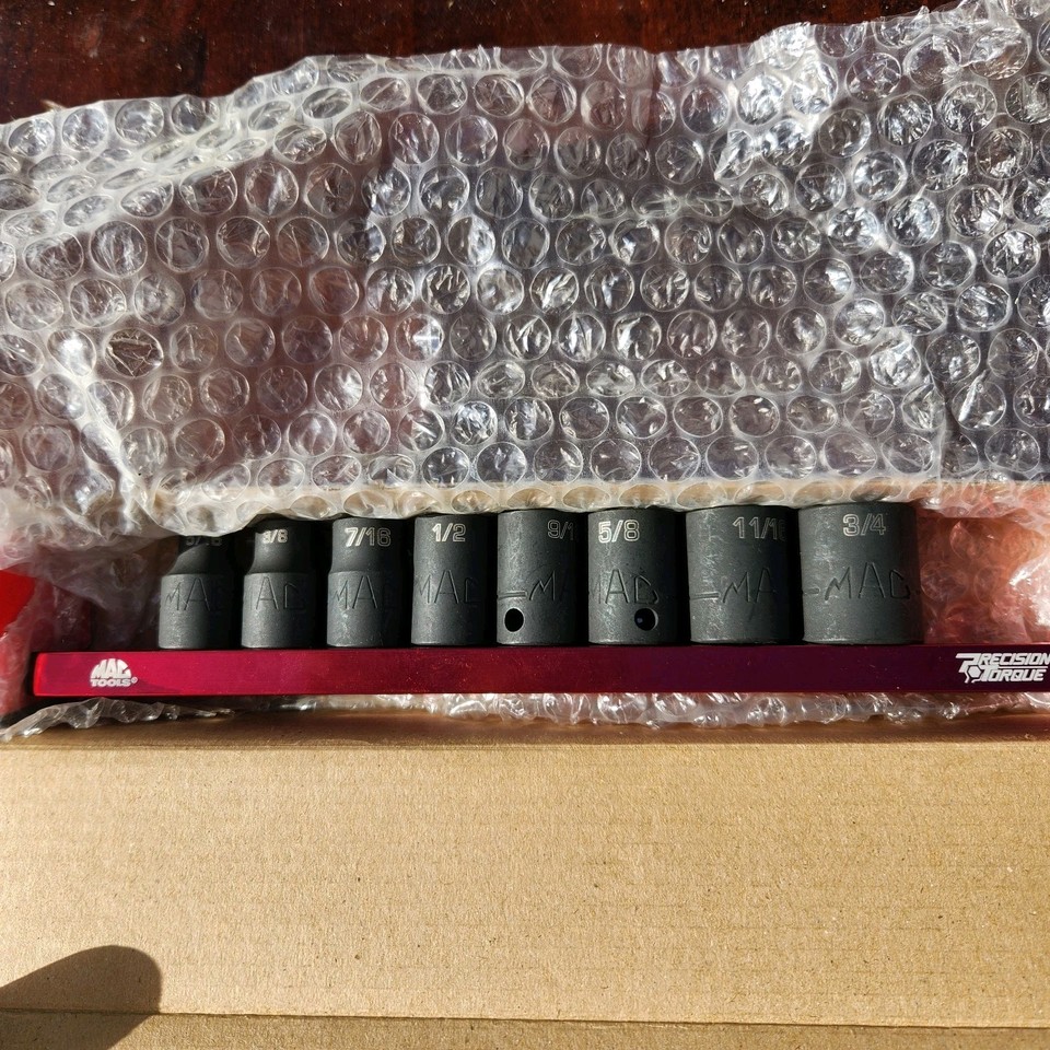 MAC Tools 8 pc 3/8" SAE Universal Precision Torque Socket Set SXP86BRPT ...