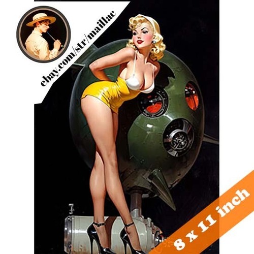 Vintage Pulp Pinup, Sexy Girl, Romantic Setting, Classic Style, 8x11 Poster 2271 | eBay