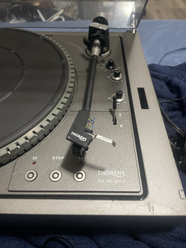 Thorens Turntable TD105 TD 105 MK II Powers On Untested Vintage MKII ...