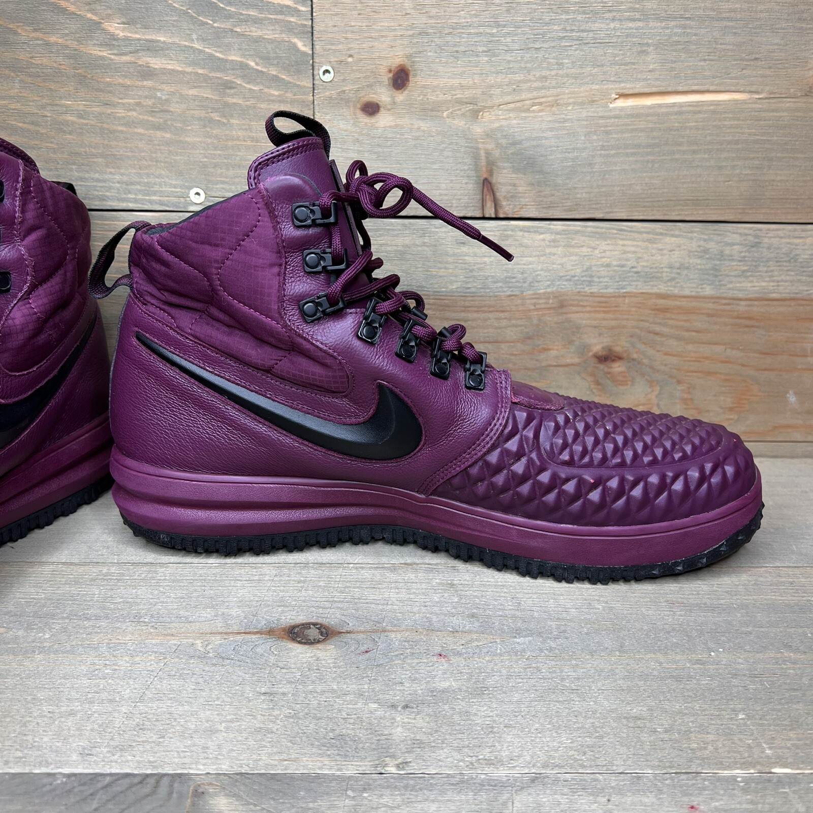 Nike Lunar Force 1 LF1 Duckboot '17 Bordeaux 916682-601 AF1 Boots Men's ...