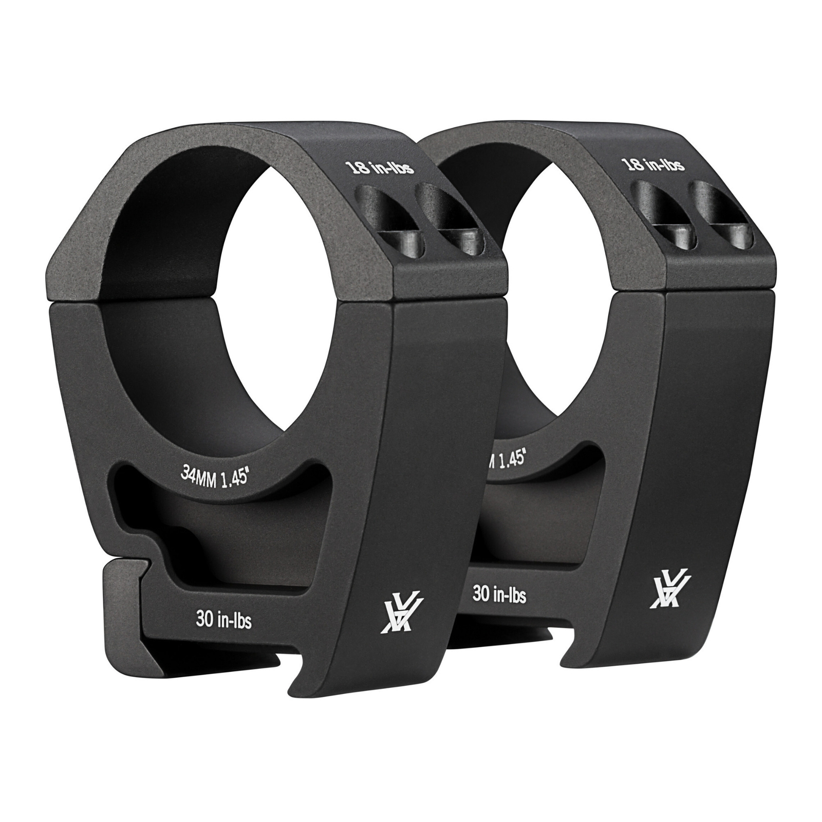 Vortex Pro 34mm Rifle Scope Rings High Black PR34-H Riflescope Rings ...