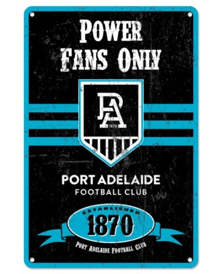 Port Adelaide Power AFL Retro Metal Tin Wall Sign Man Cave Shed. | eBay ...