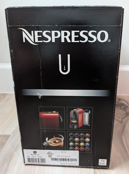 Nespresso D50 Coffee Espresso Maker Machine - RED - 19 Bar - New Open ...