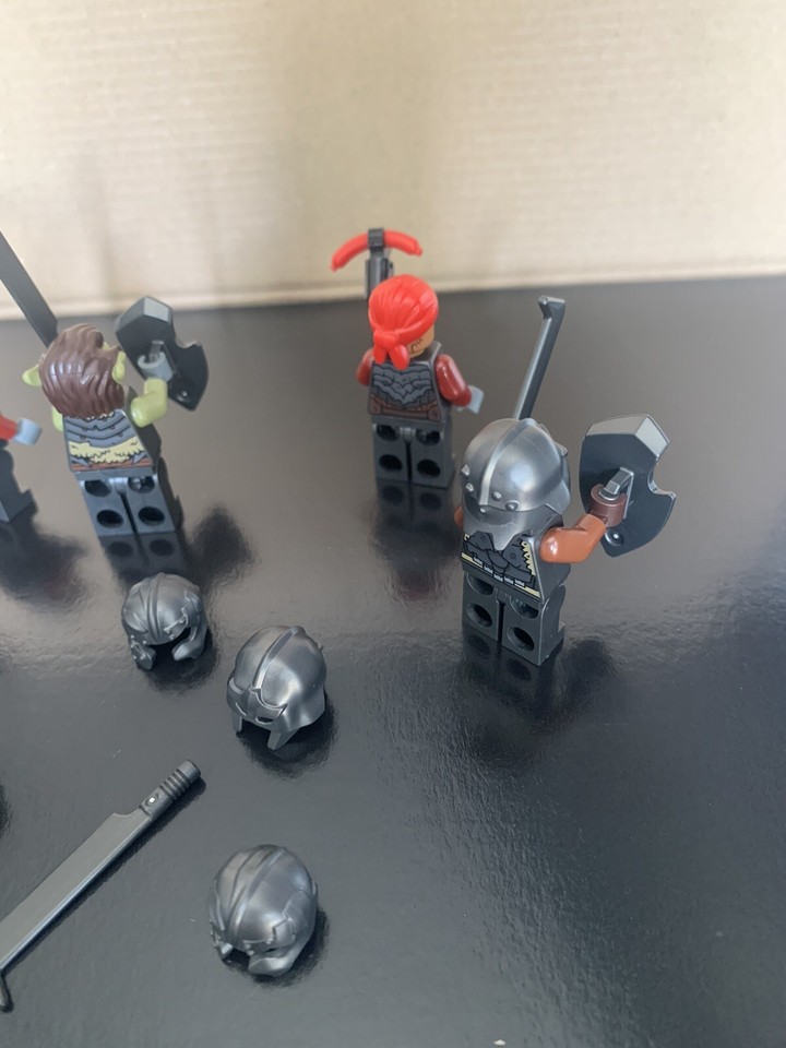 LEGO LOTR 5x Orc Minifigures, including Gothmog And Acc from 10333 ...
