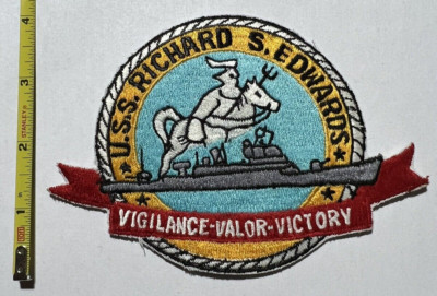 Extremely Rare USS Richard S. Edwards (DD-950) Destroyer Squadron Ship ...