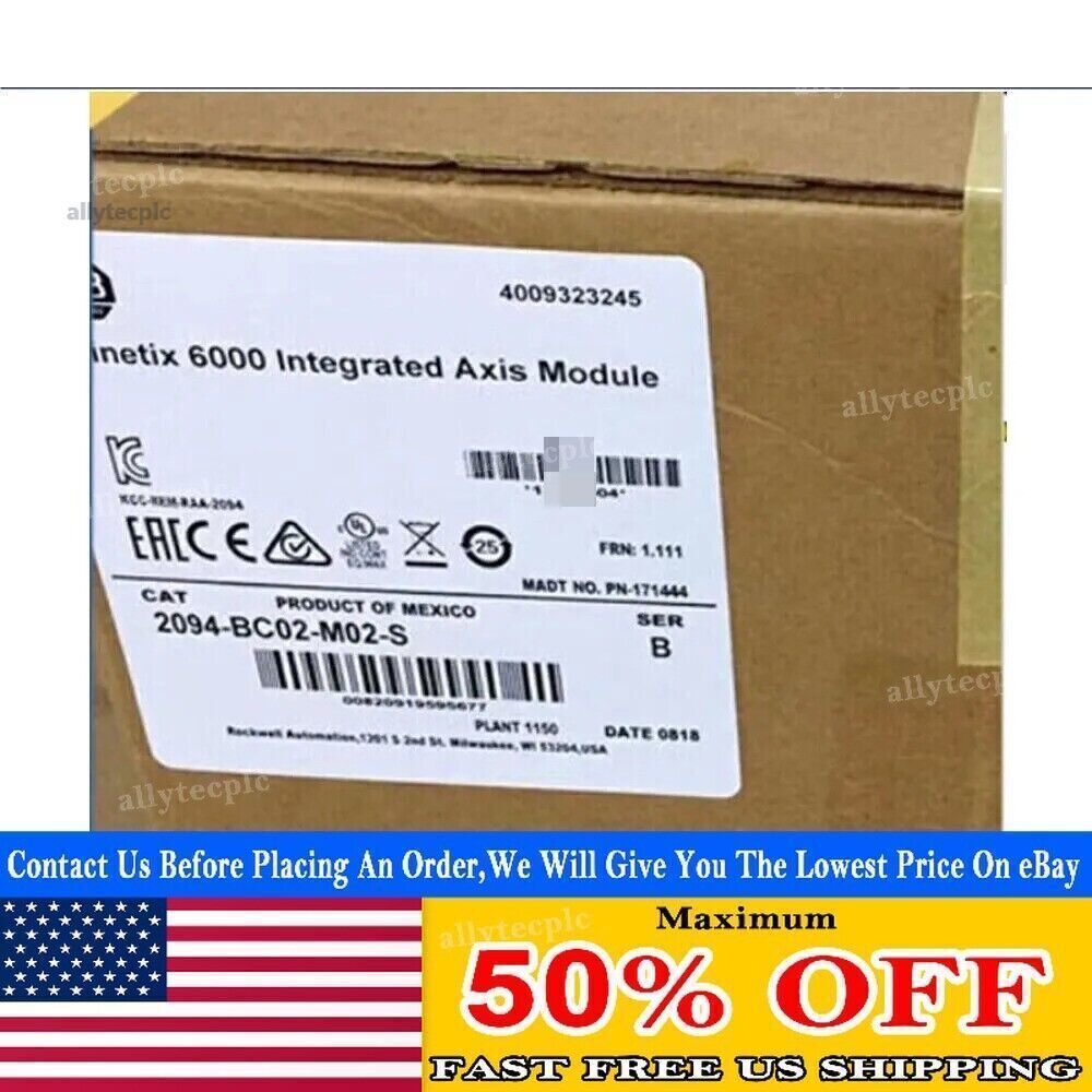 Allen-Bradley 2094-BC02-M02-S Kinetix 6000 Integrated Axis Module ...